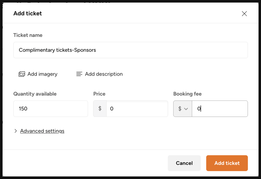 Complimentary Tickets - General Admission