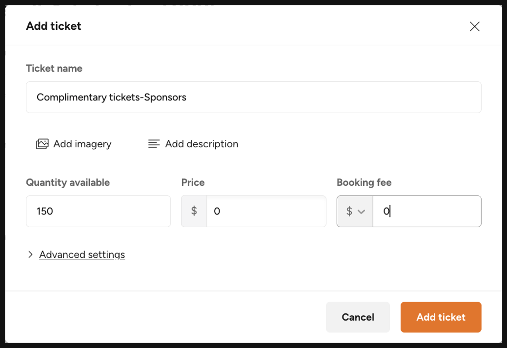 Complimentary Tickets - General Admission