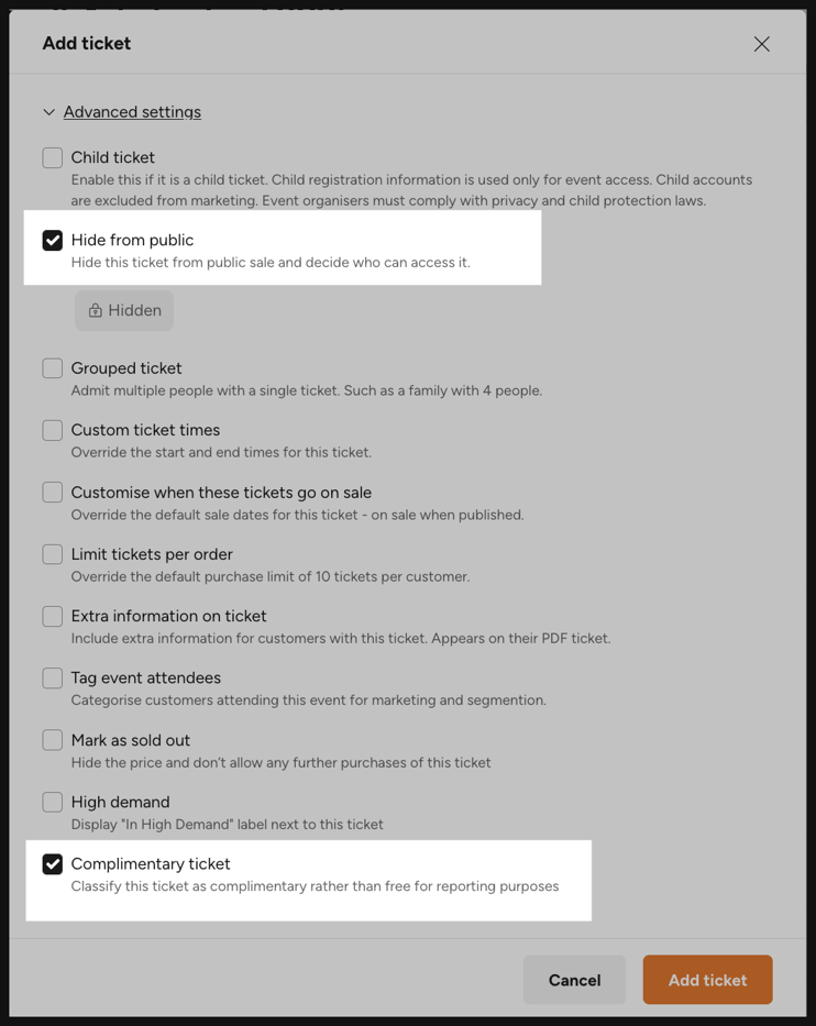 Complimentary Tickets - General Admission